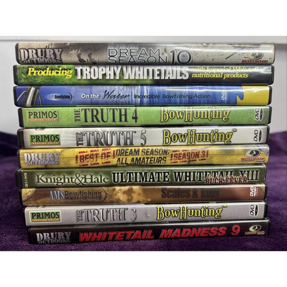 Media | 1 Hunting Dvd Lot Drury Outdoors Primos Ams Bowfishing Knight ...
